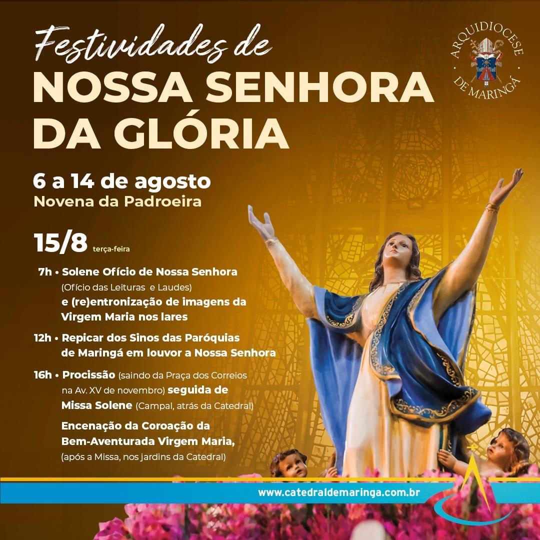 PROGAMAÇÃO DA FESTA DE NOSSA SENHORA DA GLÓRIA - Paróquia São Paulo ...